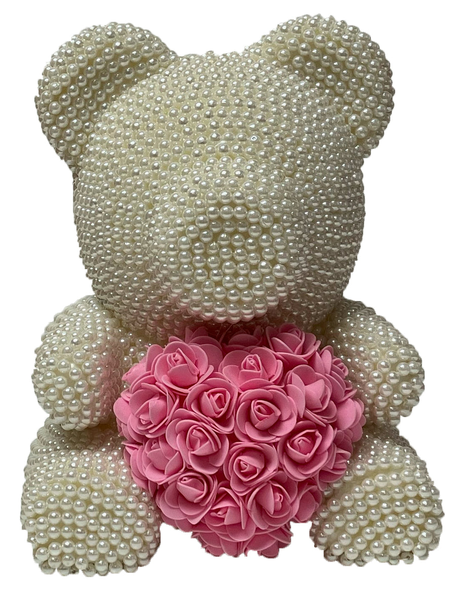 Pearl Bear with Rose Heart – Great Toys Incorporated